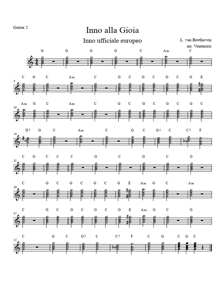 Inno Alla Gioia - Ch. 2 | PDF