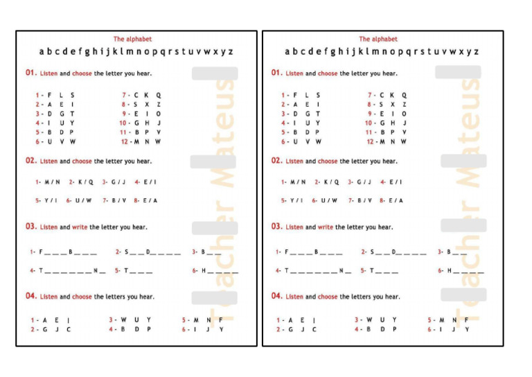 Ativ. Alphabet | PDF
