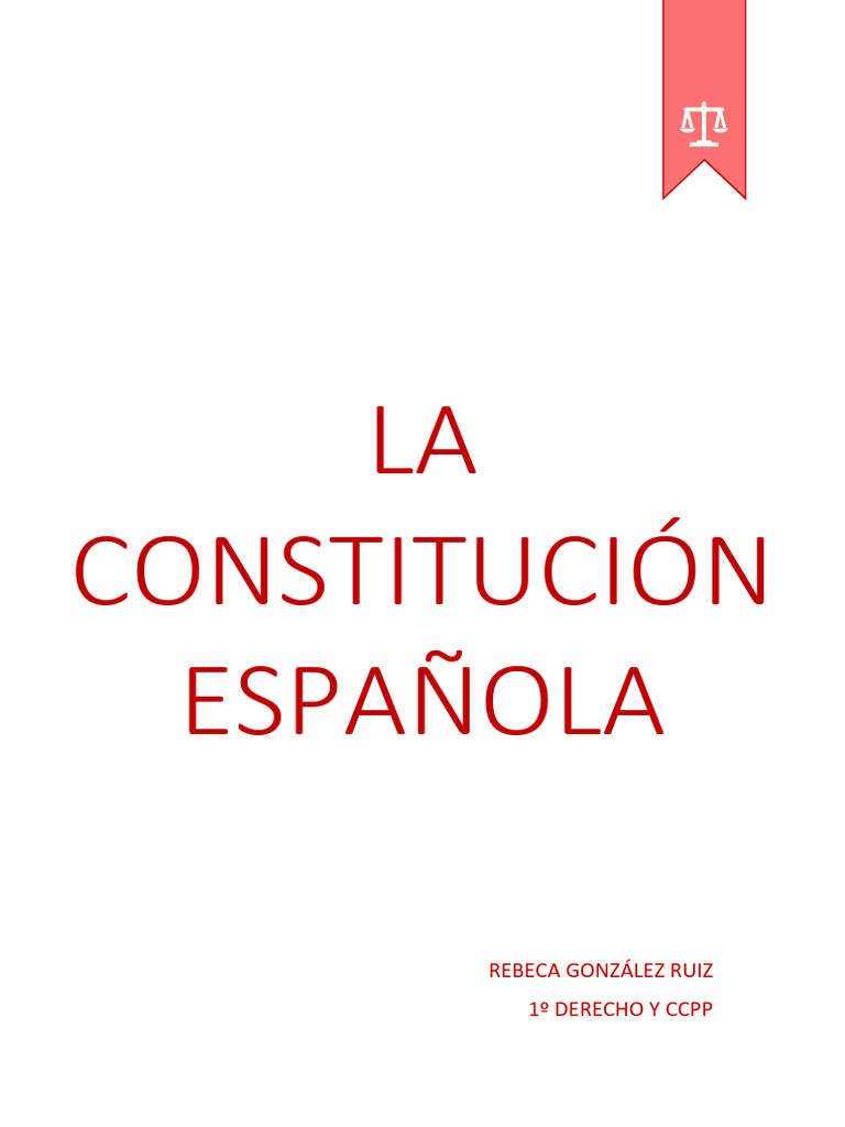 La Constitución Española Pdf Constitución Democracia