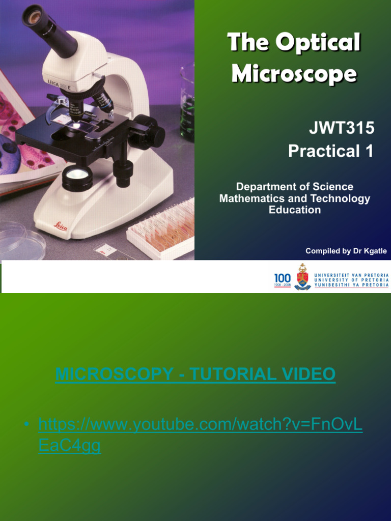Prac 1 The Optical Microscope | PDF | Scientific Techniques | Glass ...
