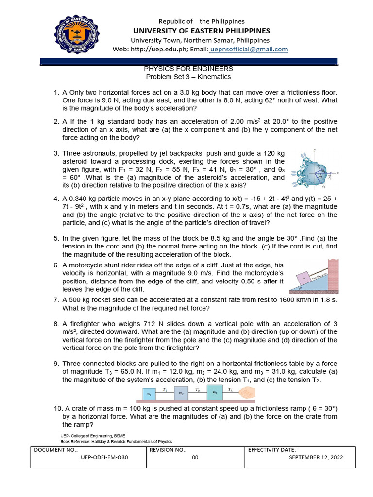 PS4 Newtons Laws of Motionn | PDF | Force | Acceleration