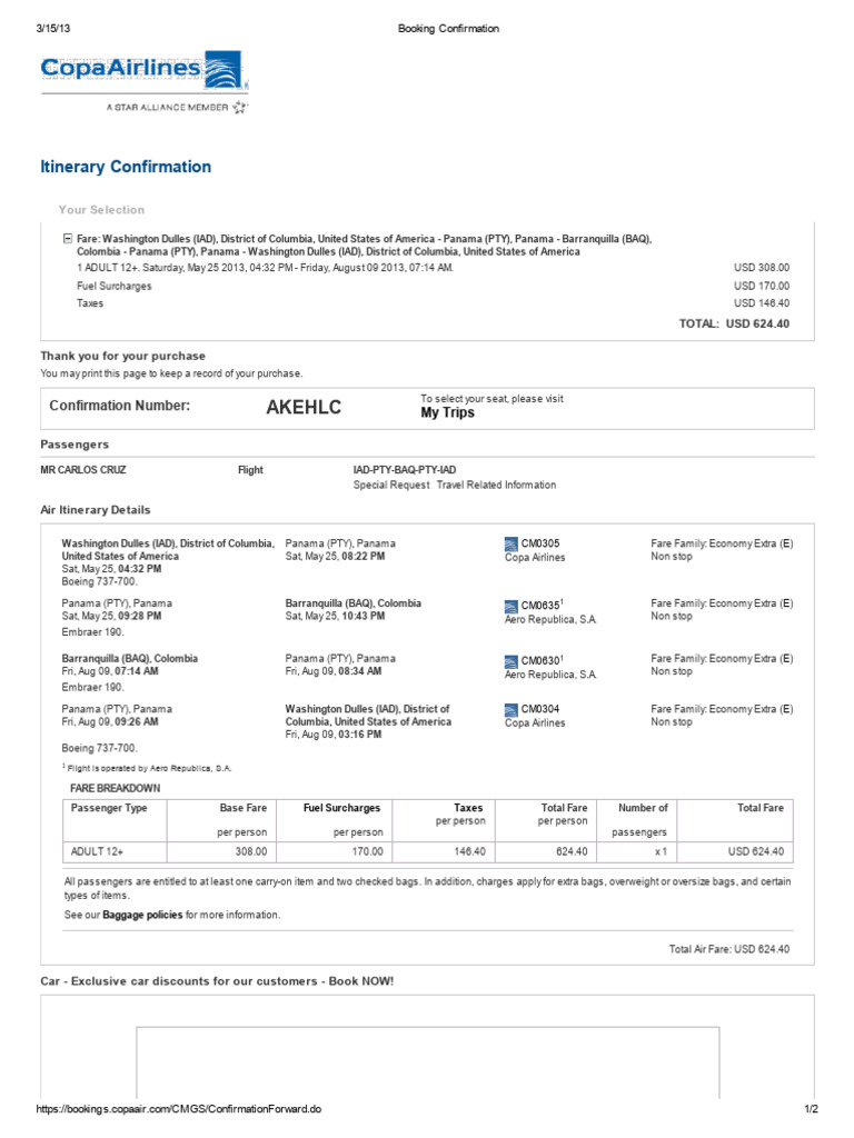 Booking Confirmation | PDF | Aviation | Civil Aviation