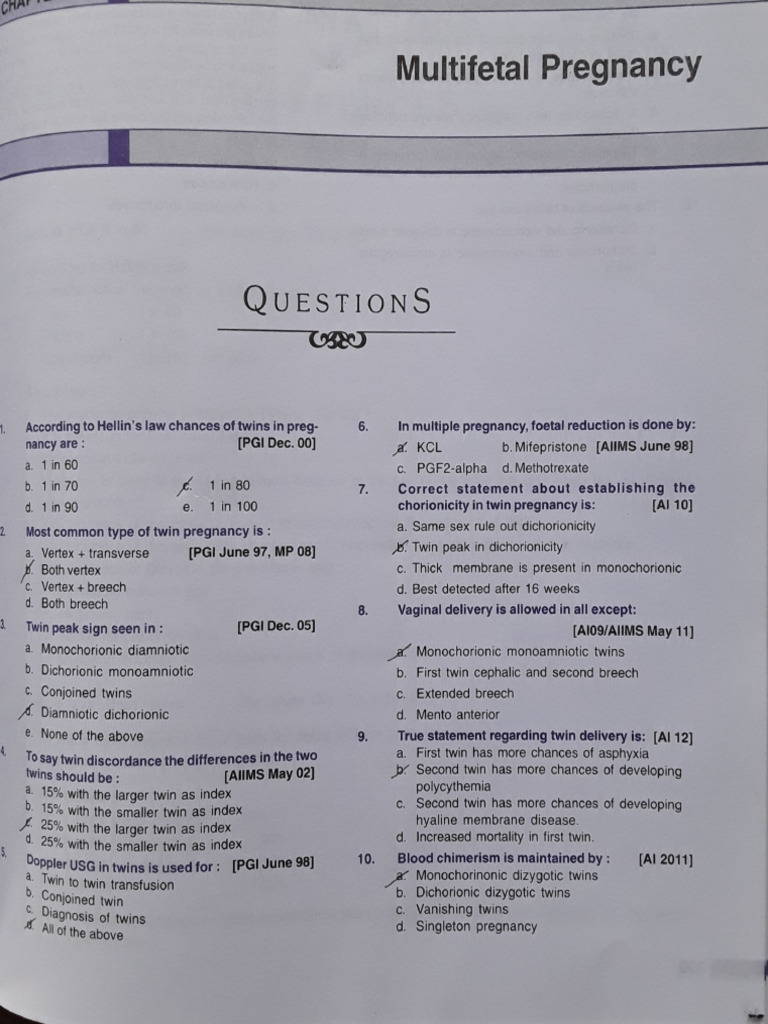 Multiple Pregnancy 1 | PDF