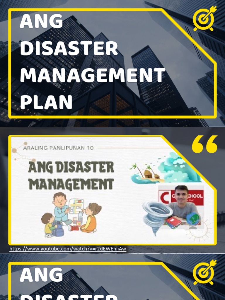 Konsepto NG Disaster Management Plan | PDF