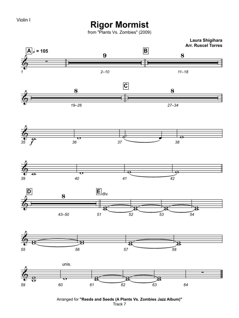7 Rigor Mormist - Violin I | PDF