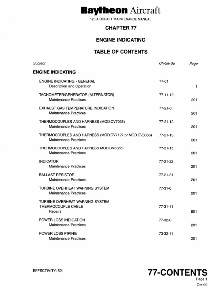Rolls Royce Viper 521 Engine 77-00-00 | PDF