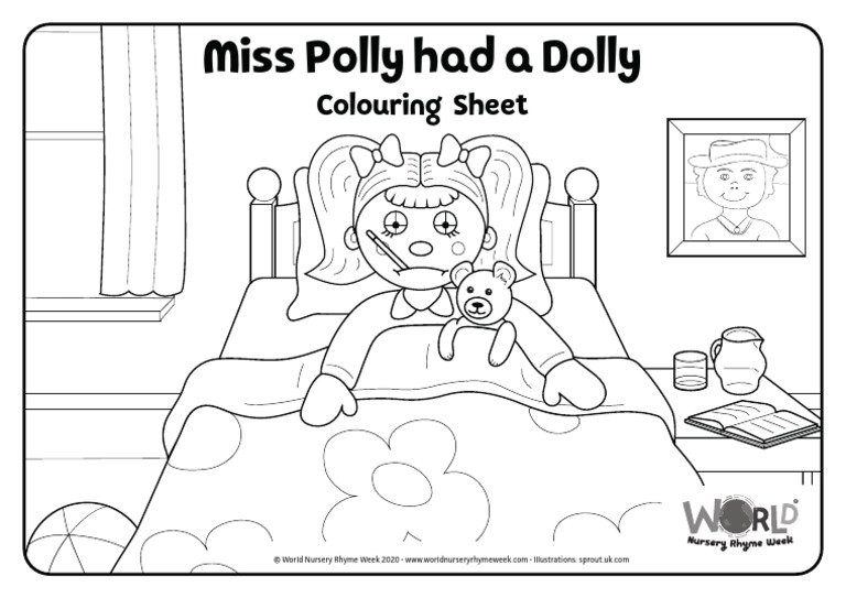 Miss Polly Dolly Colouring Sheet | PDF