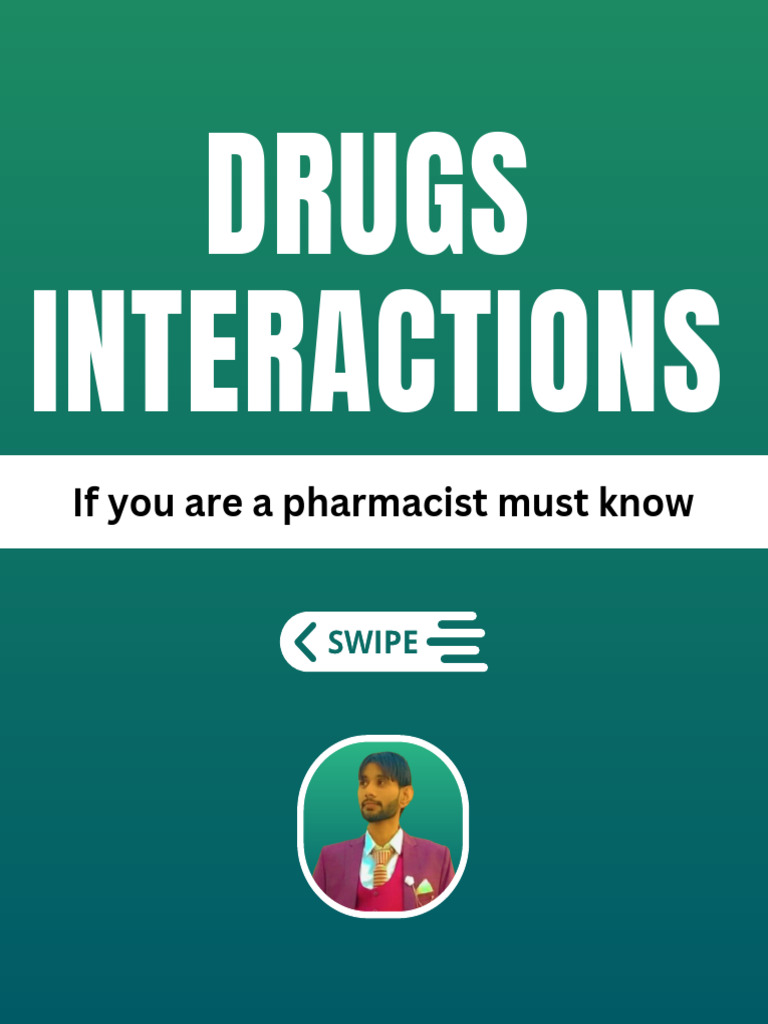 Drug Interaction Guide for Pharmacists | PDF