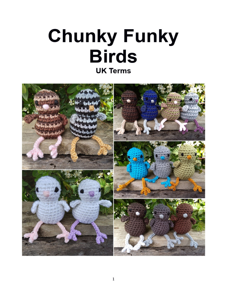 Amigurumi Chunky Funky Birds | PDF | Crochet | Folk Art