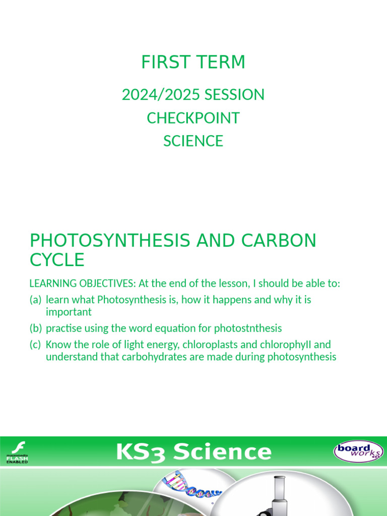 Jss 3 Ist Term Checkpoint Science Power Point | PDF | Chemical Bond ...