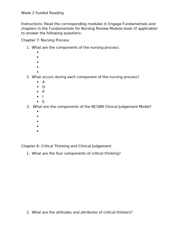 Guided Reading Week 2 | PDF