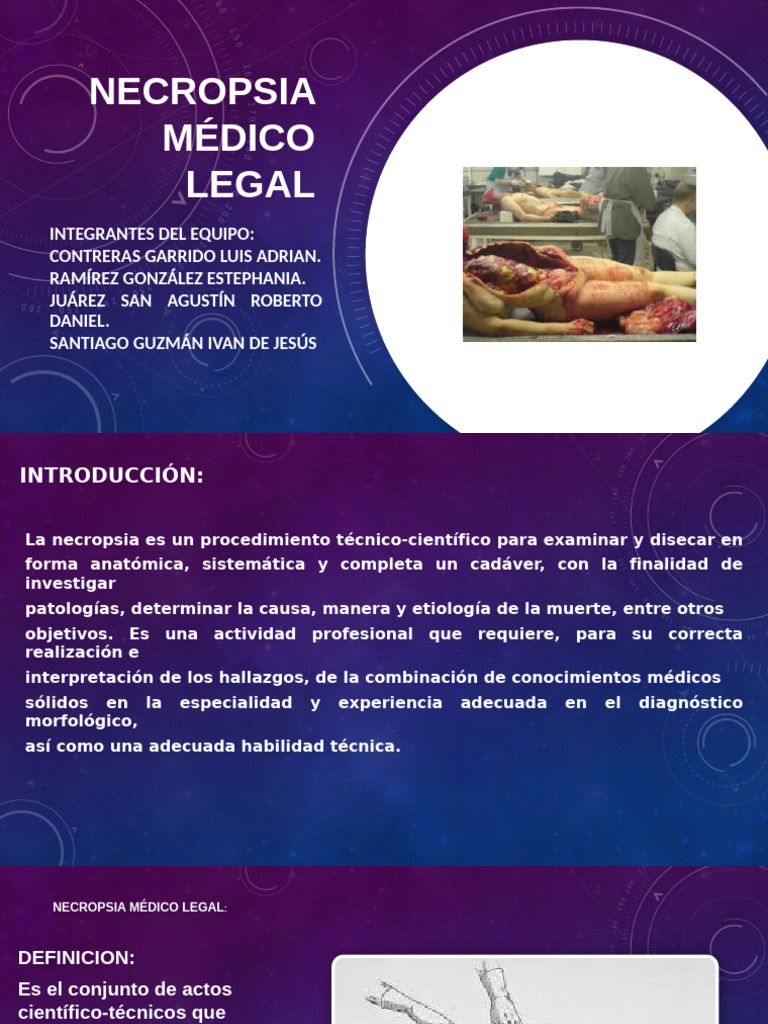 Necropsia Médico Legal: Procedimientos y Técnicas | PDF | Autopsia ...