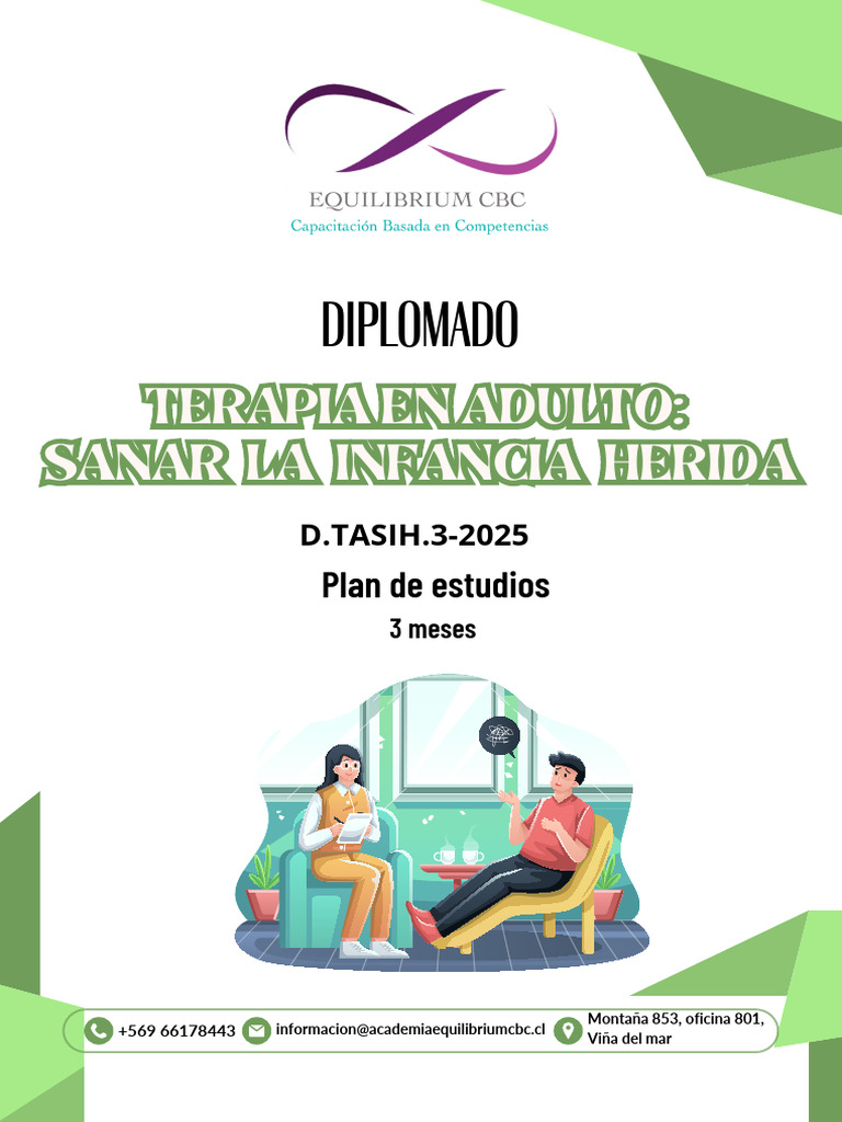 Programa terapia adulto_marzo 2025 | PDF | Psicoterapia | Adultos