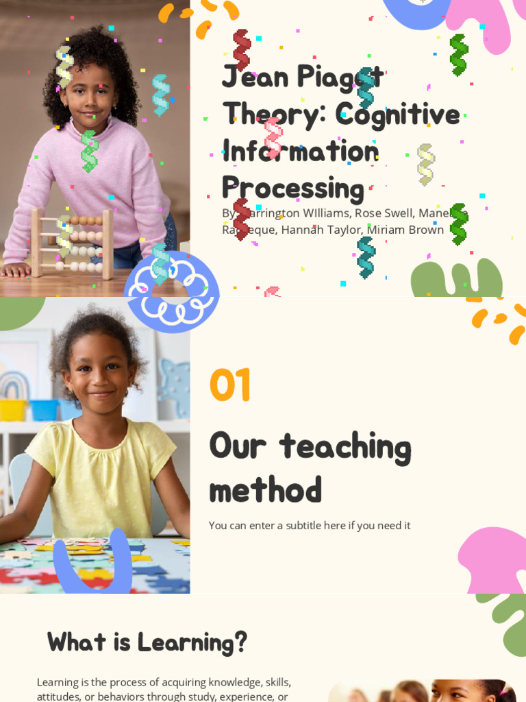 Jean Piaget Theory - Cognitive Information Processing | PDF | Learning | Cognitive Science