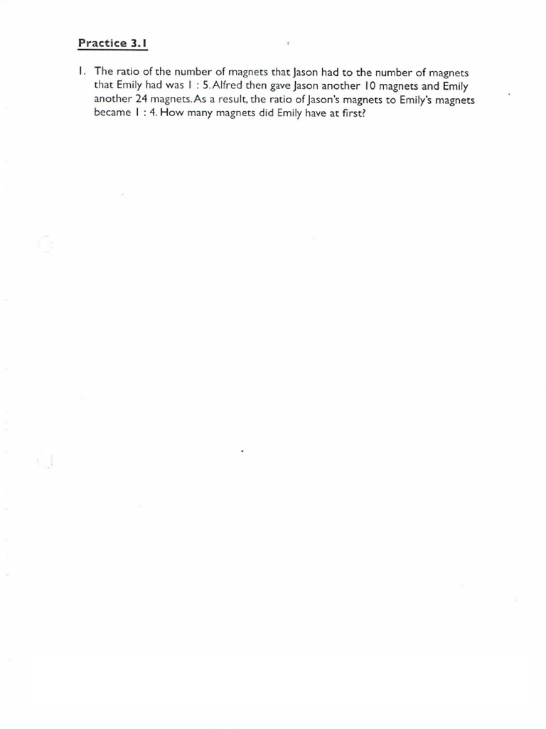 Ratio Exercises 3 | PDF