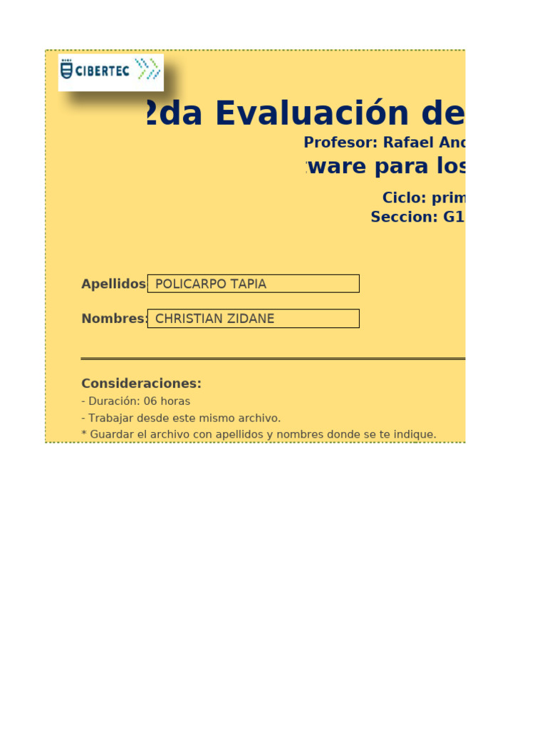 Evaluación de Funciones en Excel | PDF | Memoria USB | Hardware de la computadora