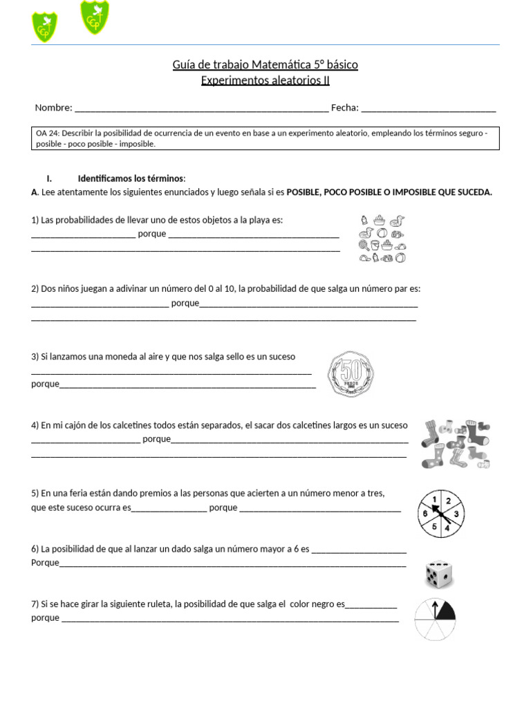 Experimentos Aleatorios 2 | PDF | Probabilidad | Teoría de probabilidad