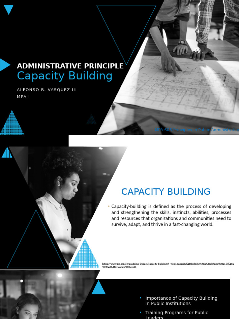 Mpa 605 Principles in Public Admin (Capacity Building) | PDF | Capacity Building | Community