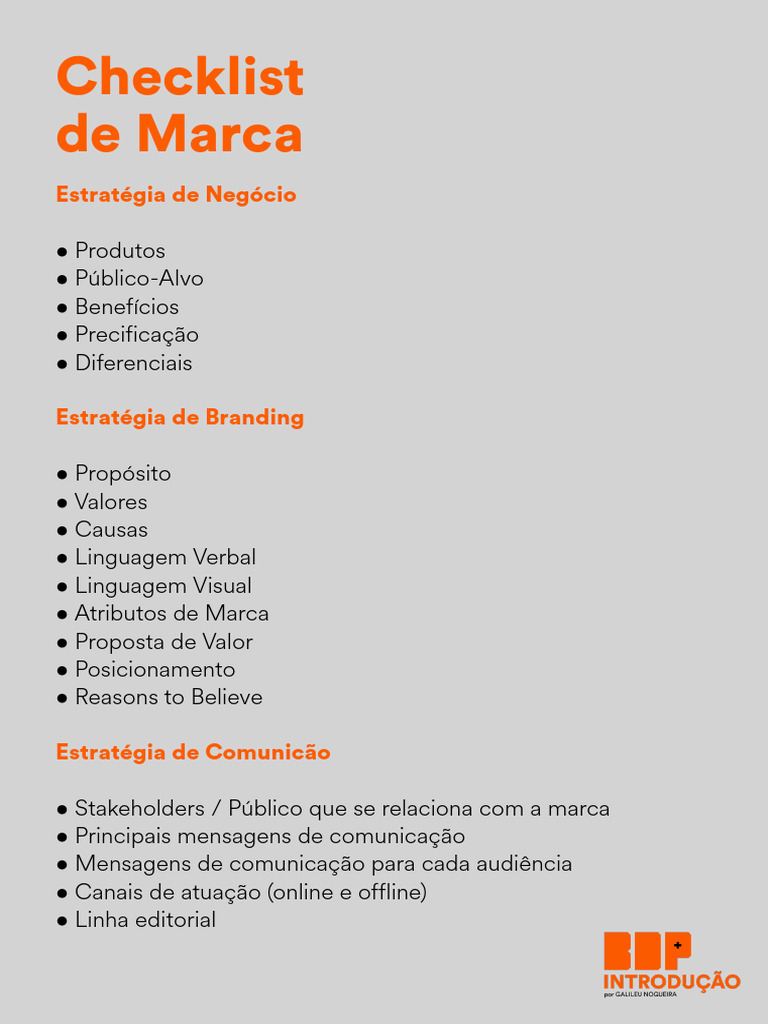 Checklist de Marca | PDF