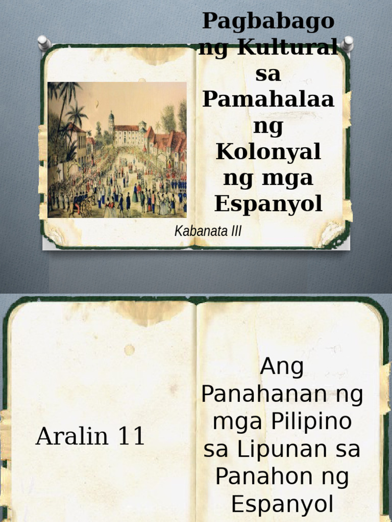 Pagbabagong Kultural Sa Pamahalaang Kolonyal NG Mga Espanyol | PDF