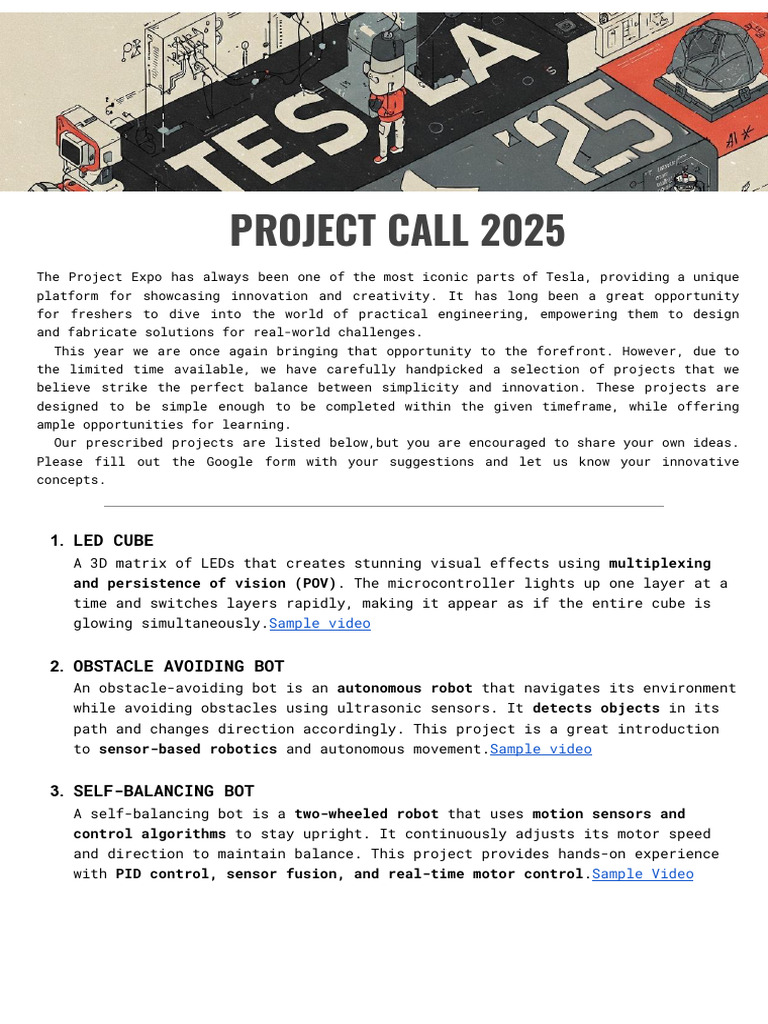 TESLA'25 Project Expo (3) | PDF | Robotics | Numerical Control