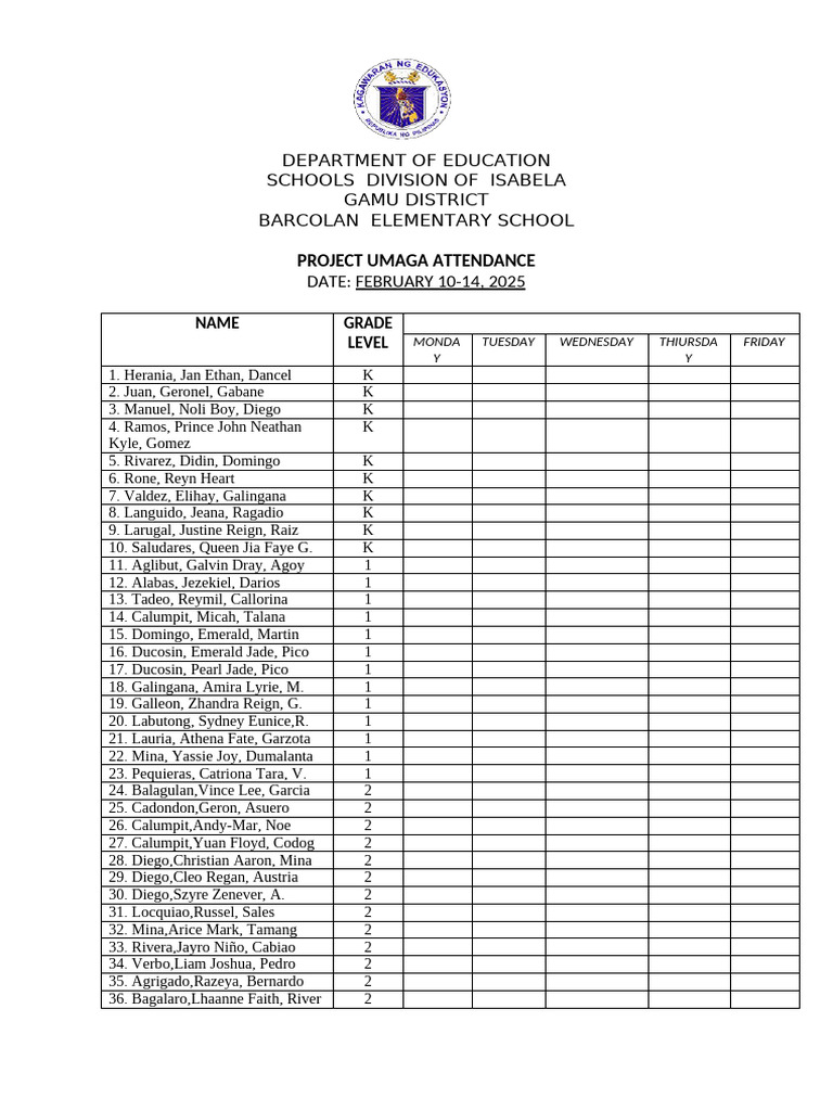 Attendance Project Umaga | PDF