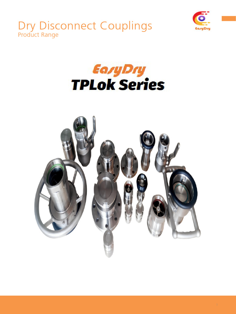 Easydry Dry Disconnect Couplings | PDF | Pipe (Fluid Conveyance) | Oil ...