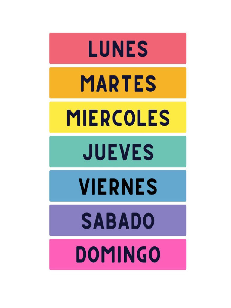 DIAS Y MESES DEL ANO | PDF
