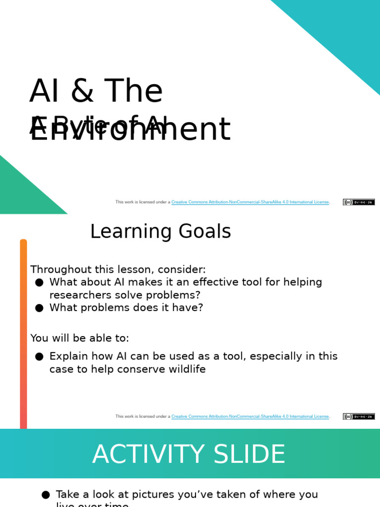 AI & The Environment Slide Deck | PDF | Artificial Intelligence ...