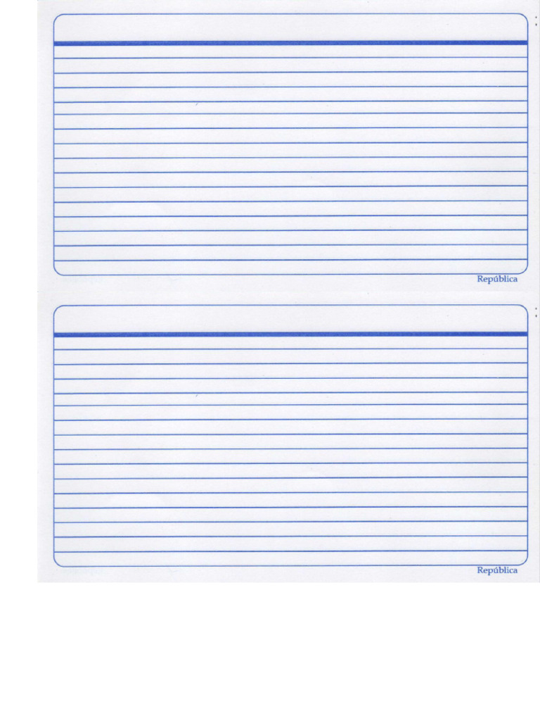 Fichas Carta | PDF