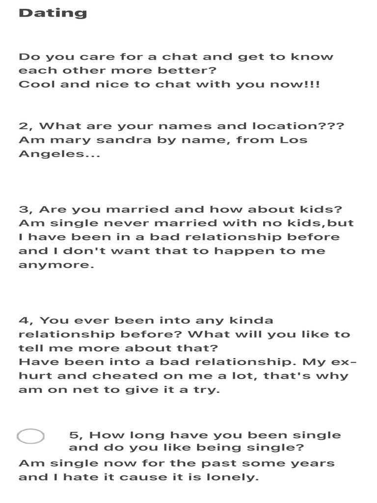 Dating | PDF | Heaven