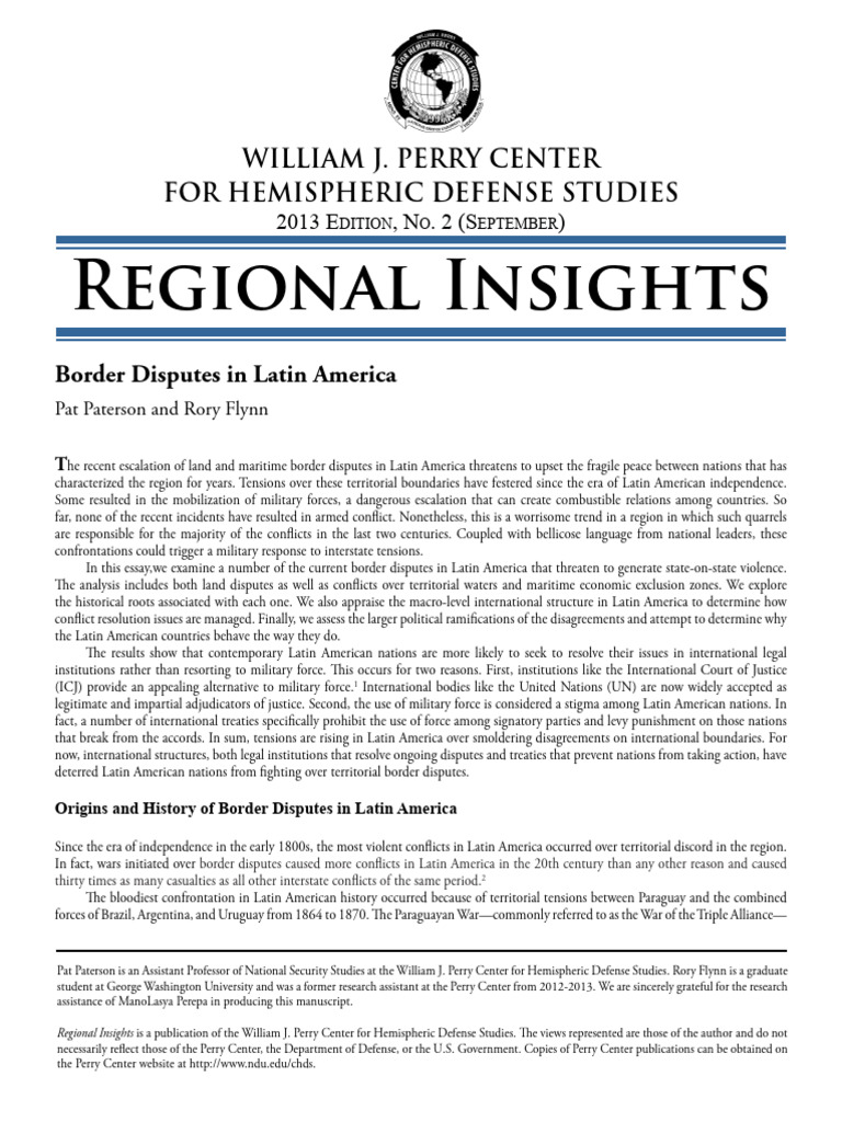 Latin America's Border Disputes Explained | PDF | Peru | Bolivia