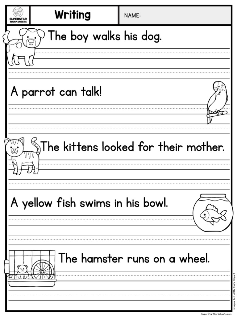 Pets Kindergarten Writing | PDF