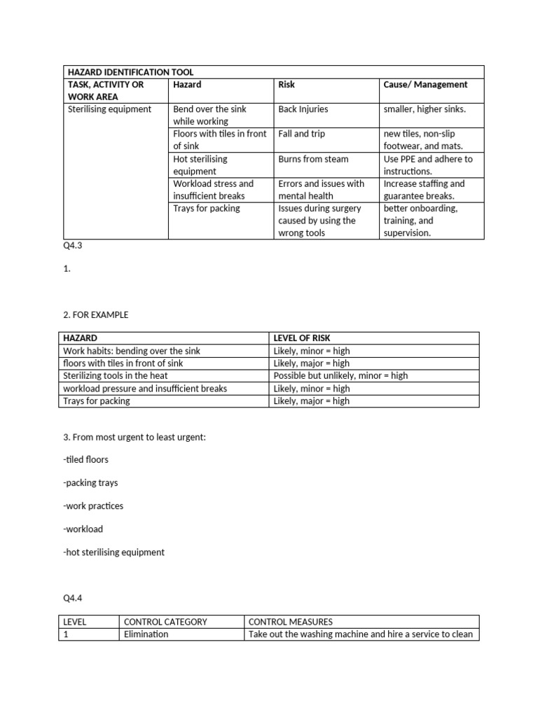 Hazard Identification Tool Overview | PDF | Occupational Safety And ...