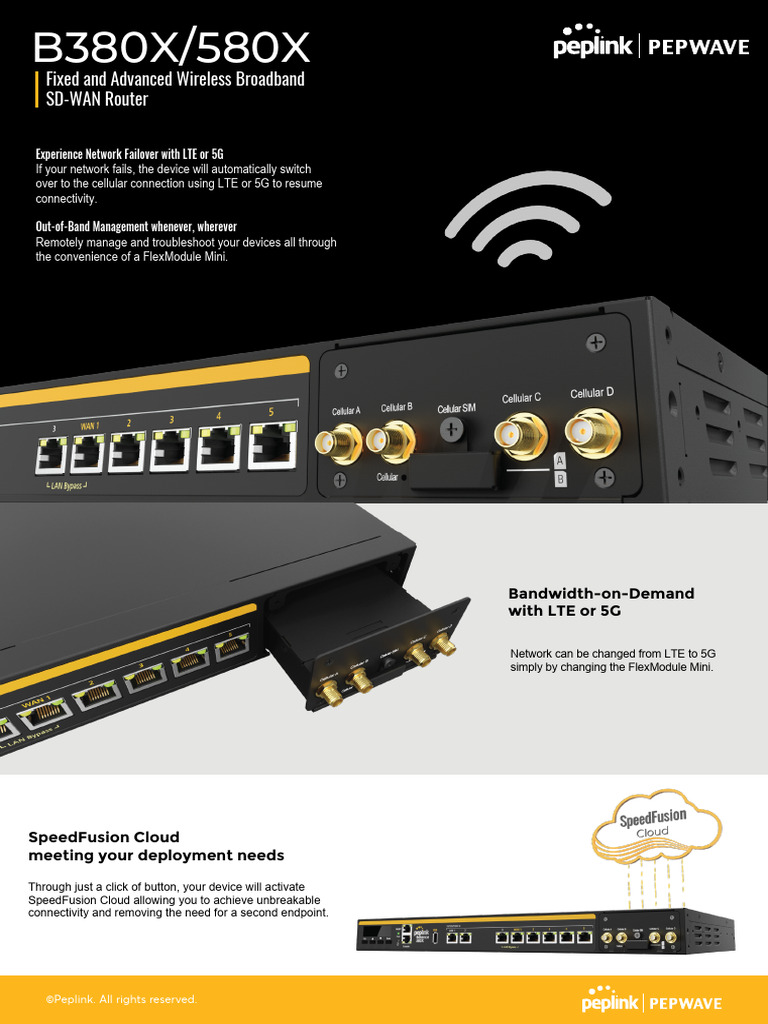 Peplink Balance 580X Overview | PDF | Computer Network | Computing