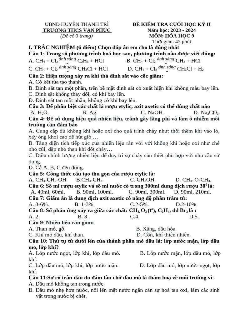 De Hoa 9 Hkii 2324 - 85202411 | PDF