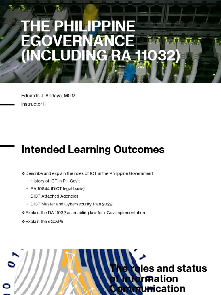 PH Egov | PDF | E Government | Information And Communications Technology