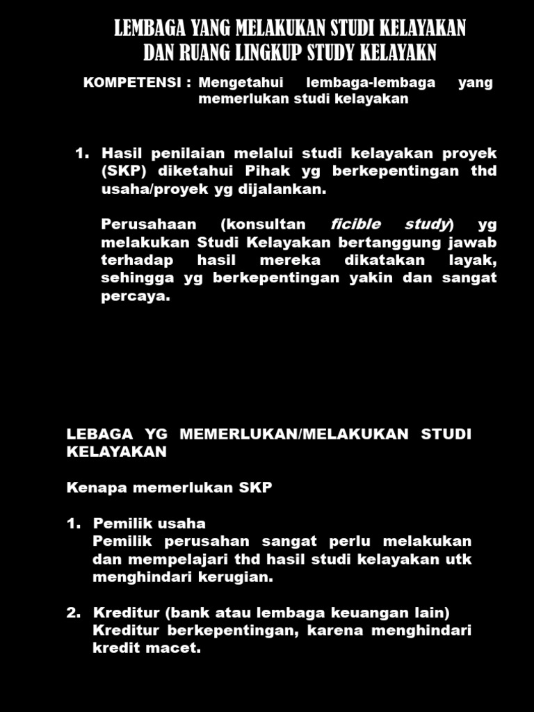 Lembaga Dan Pengertian Aspek Ruang Lingkup SKP | PDF