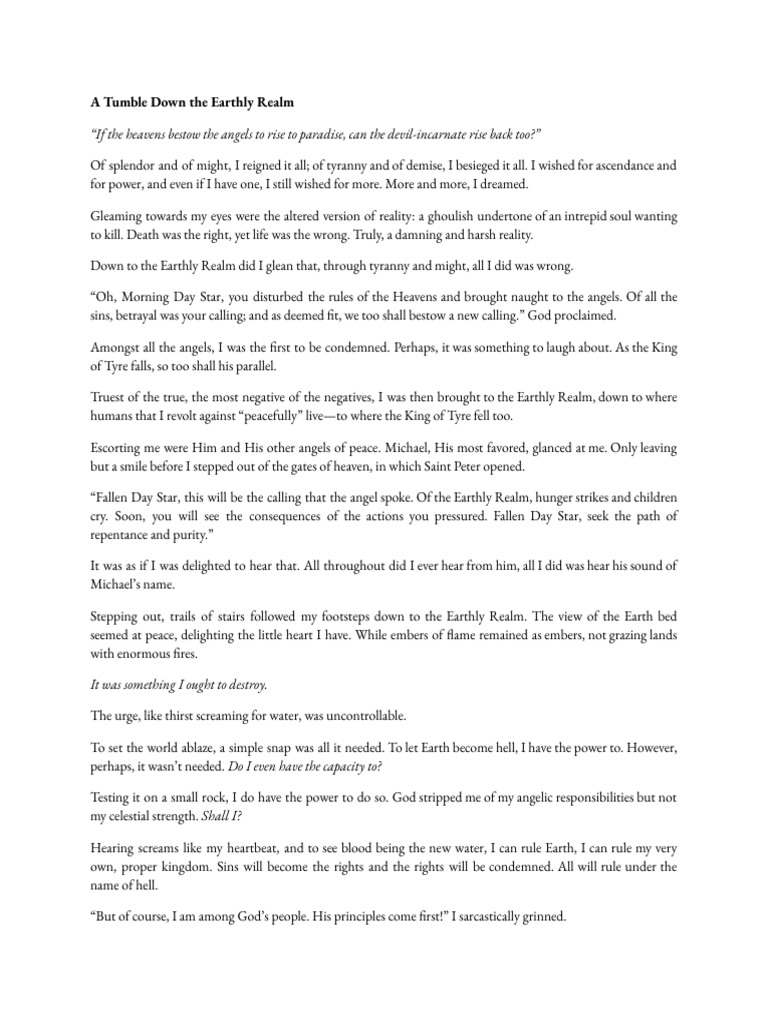 A Tumble Down The Earthly Realm | PDF | Religious Cosmologies ...