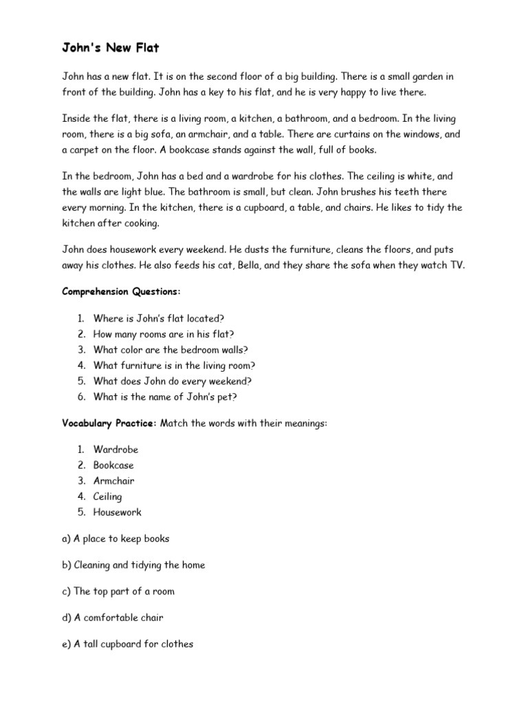 Vocab unit 3 - Reading | PDF