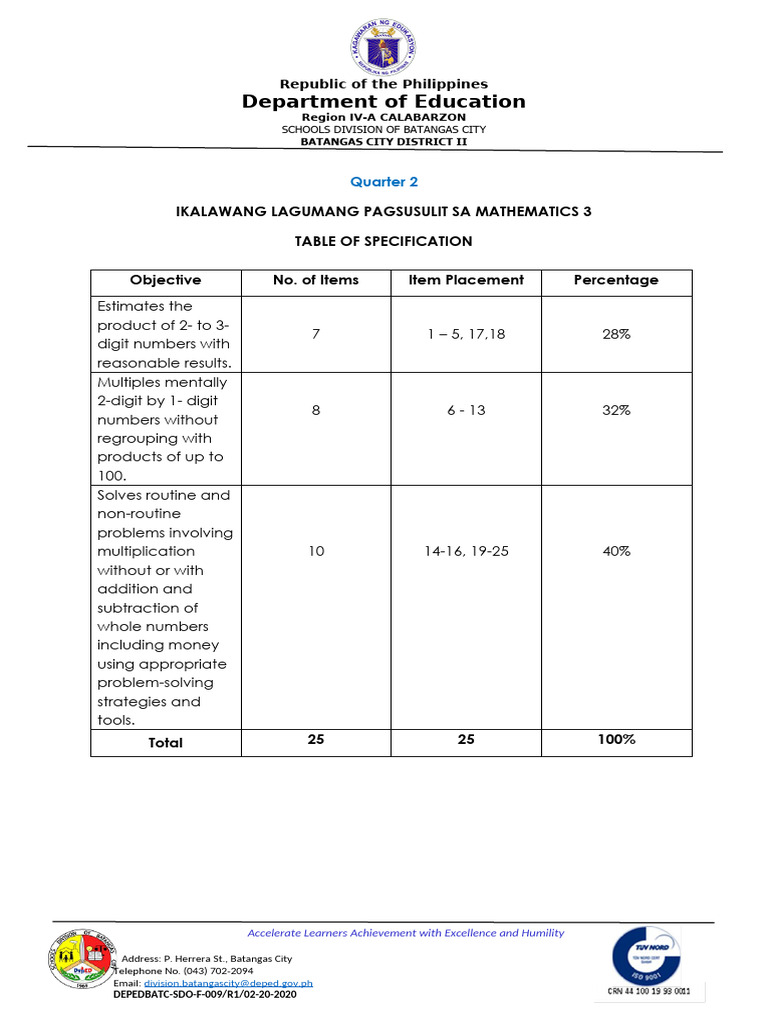 MATH-3-Q2-SUMMATIVE-TEST-2-SY-2021-2022 | PDF