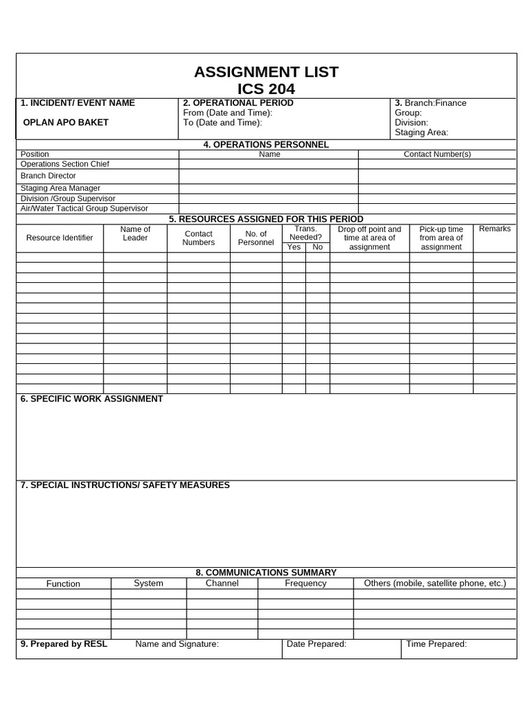 ICS 204 Assignment Overview | PDF