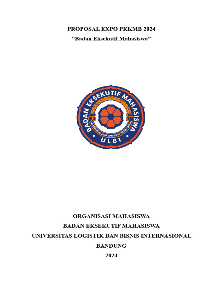 Proposal Expo2024 Bem Kemahasiswaan | PDF
