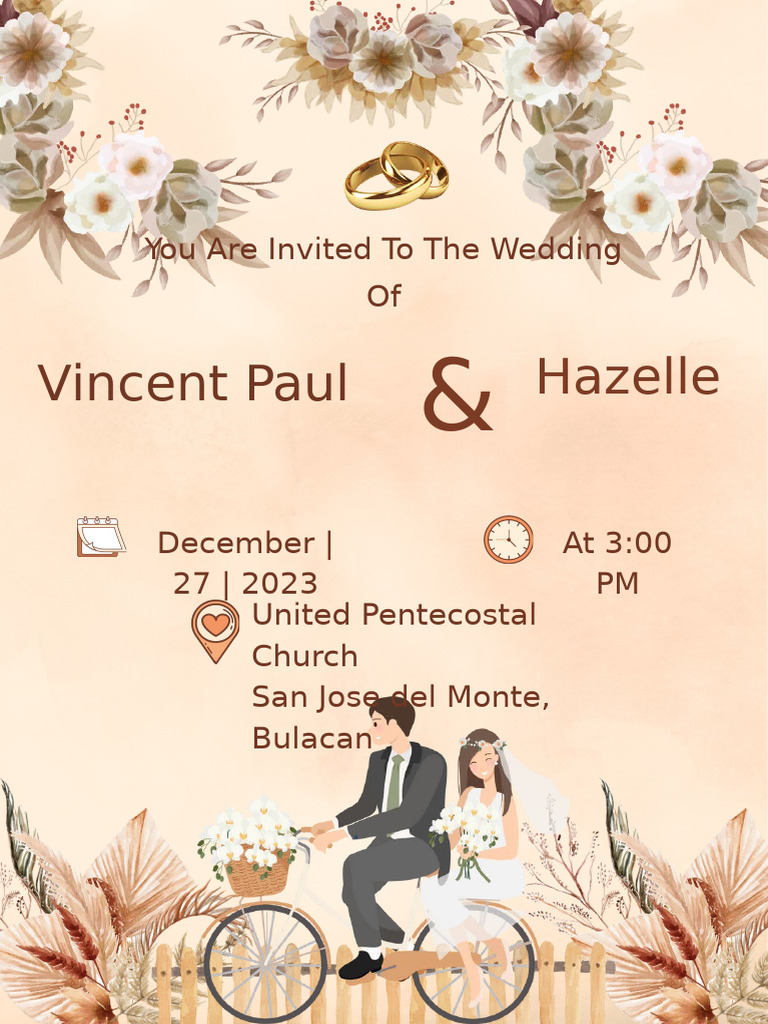 5r Size Invitation | PDF | Bridesmaid | Wedding Ceremony Participants