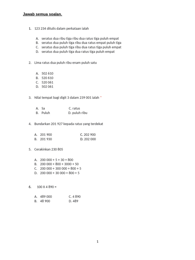 Soalan PBD 1 5 Beta Delta Gamma | PDF