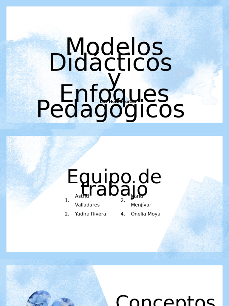 Modelos Didácticos y Enfoques Pedagógicos | PDF | Paradigma | Enseñando