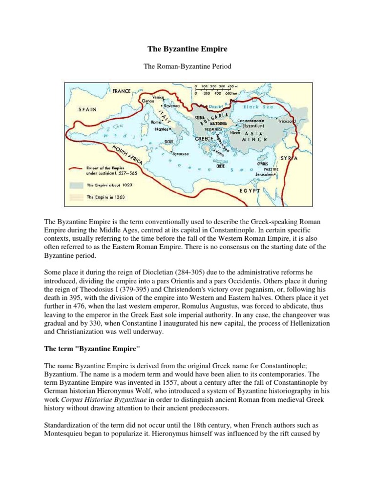 The Byzantine Empire | PDF | Byzantine Empire | Justinian I