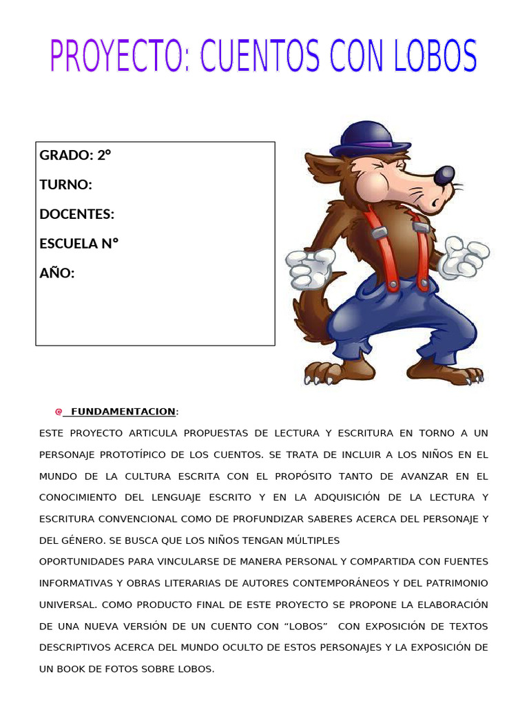 Cuentos Con Lobos 2° Grado | PDF | Cuentos | Medición