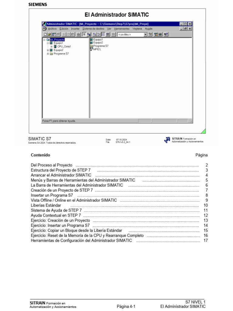 04 PRO1 El Administrador Simatic | PDF | Ventana (informática) | Arquitectura de Computadores