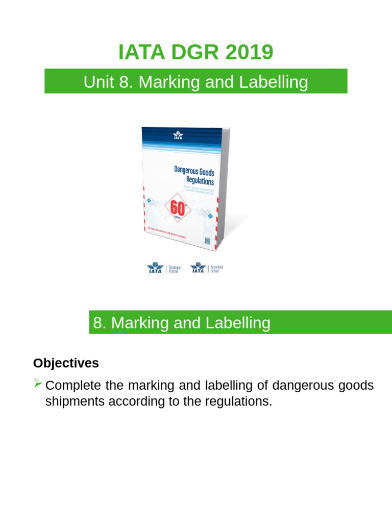 IATA Dangerous Goods Marking Guide | PDF | Dangerous Goods | Cryogenics